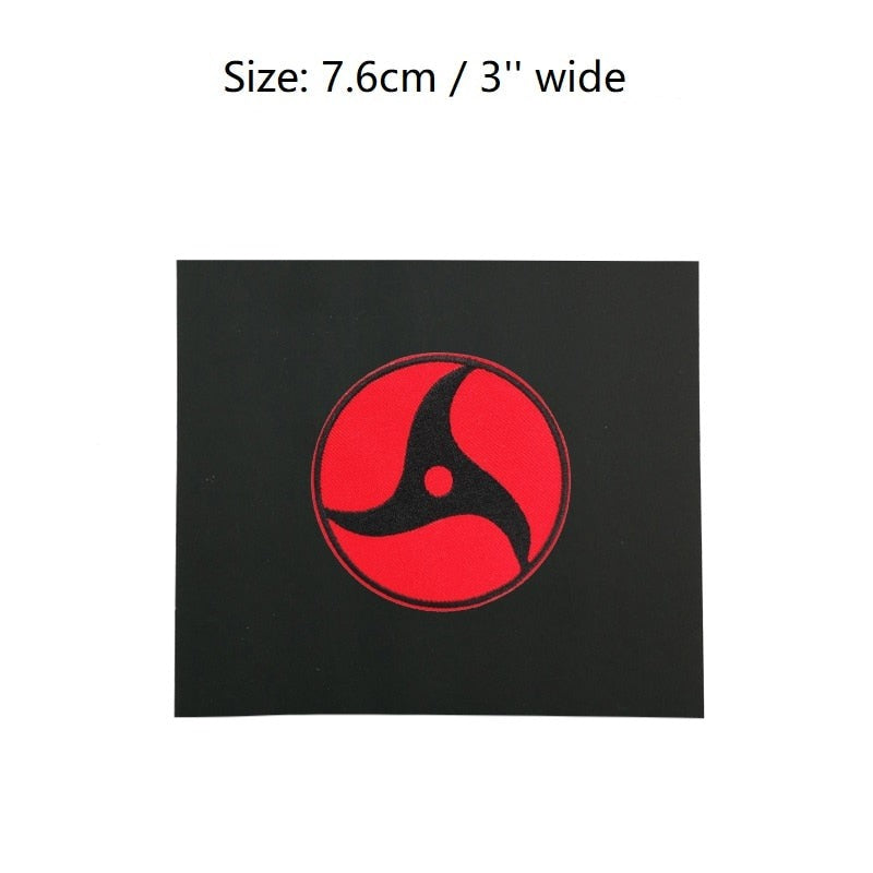 Shippuden 'Itachi's Mangekyo Sharingan' Embroidered Velcro Patch – Little Patch Co