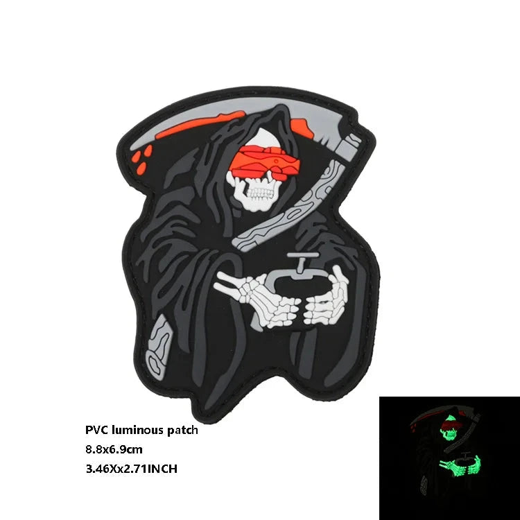 Grim Reaper 'FPV Operator' PVC Rubber Velcro Patch – Little Patch Co