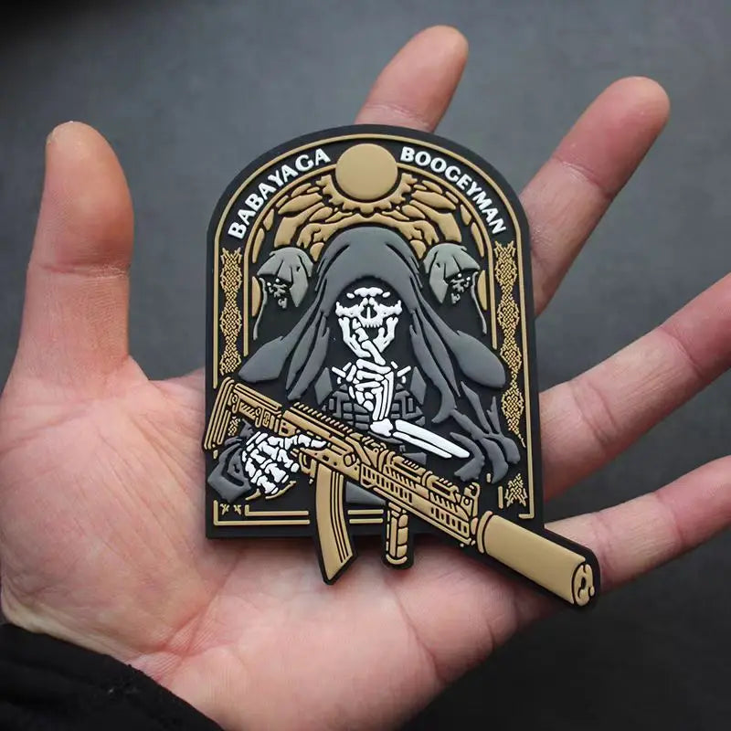 Grim Reaper 'Babayaga Boogeyman' PVC Rubber Velcro Patch – Little Patch Co