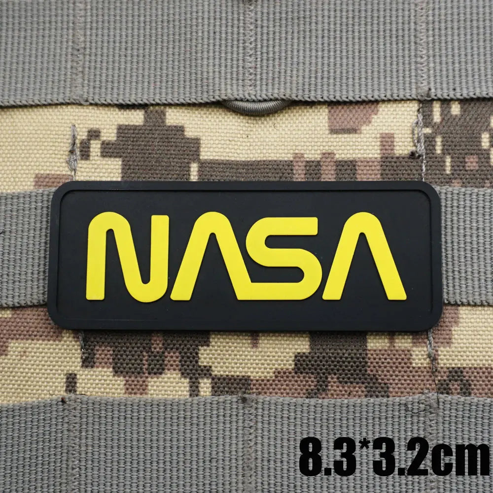 Space 'NASA' PVC Rubber Velcro Patch – Little Patch Co