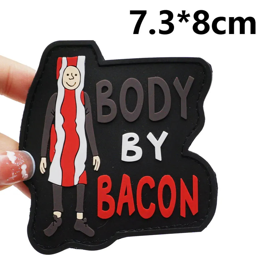 Body by Bacon PVC Rubber Patch – Little Patch Co