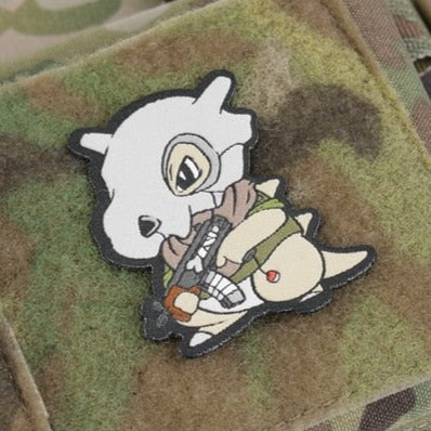 Pocket Monster 'Cubone | Tactical Gun' Embroidered Velcro Patch – Little Patch Co