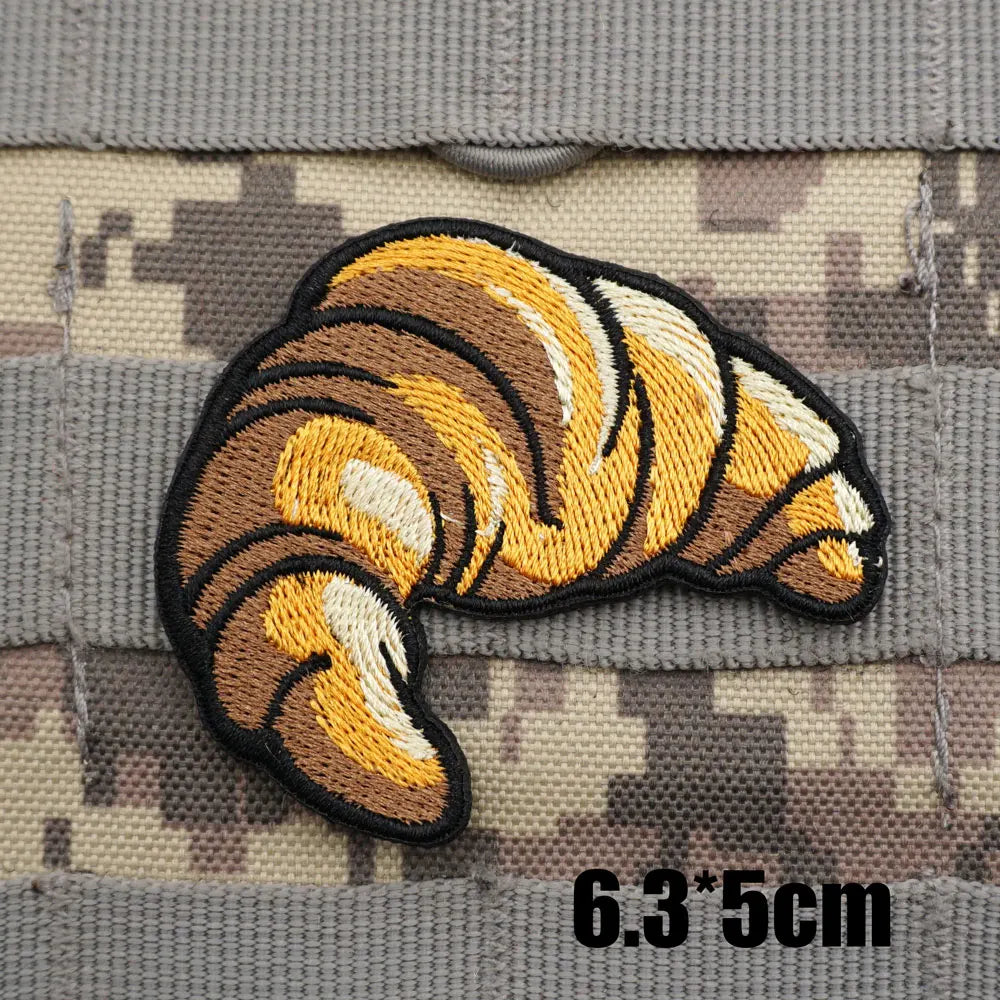 Croissant Embroidered Velcro Patch – Little Patch Co