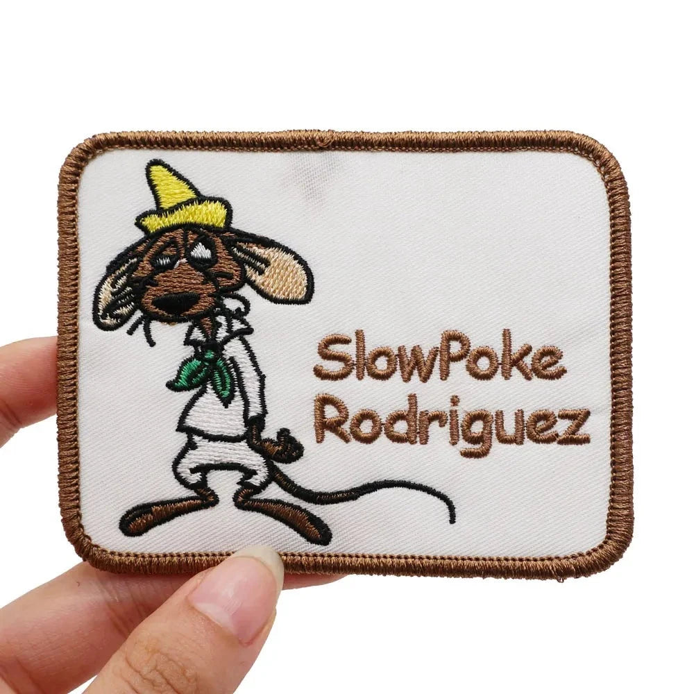 Slowpoke Rodriguez 'Square' Embroidered Velcro Patch – Little Patch Co