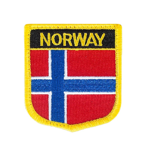 Norway Flag '1.0' Embroidered Velcro Patch — Little Patch Co