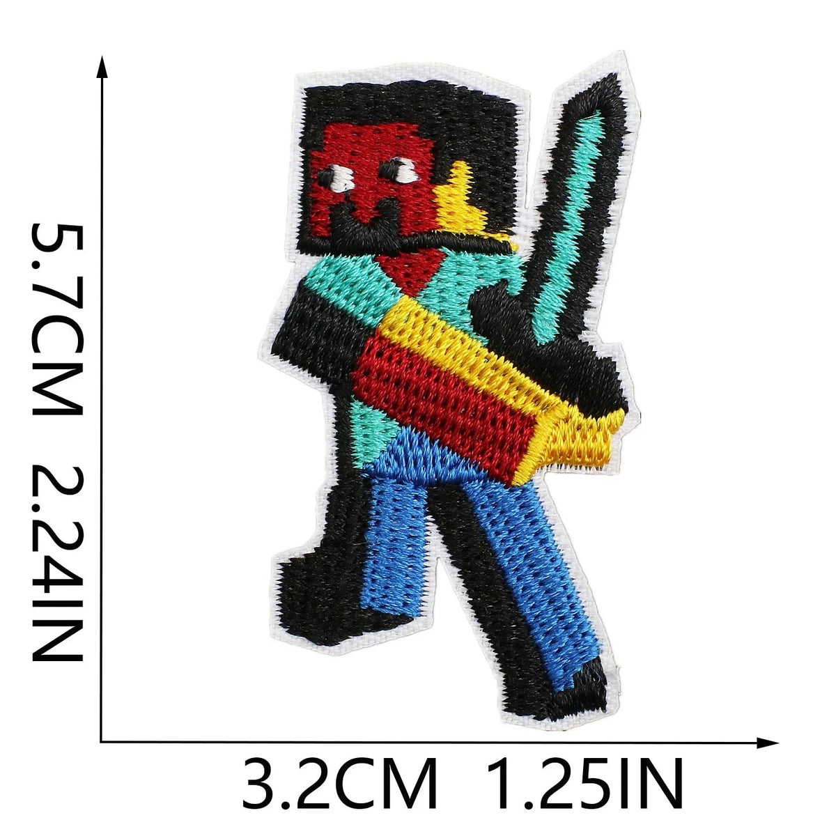 Minecraft 'Steve | Holding Sword' Embroidered Patch – Little Patch Co