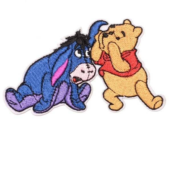 Christopher Robin 'Pooh & Eeyore | Whispering' Embroidered Patch ...