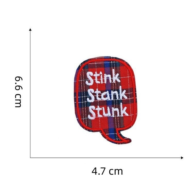 The Grinch 'Stink Stank Stunk | Speech Bubble' Embroidered Patch ...