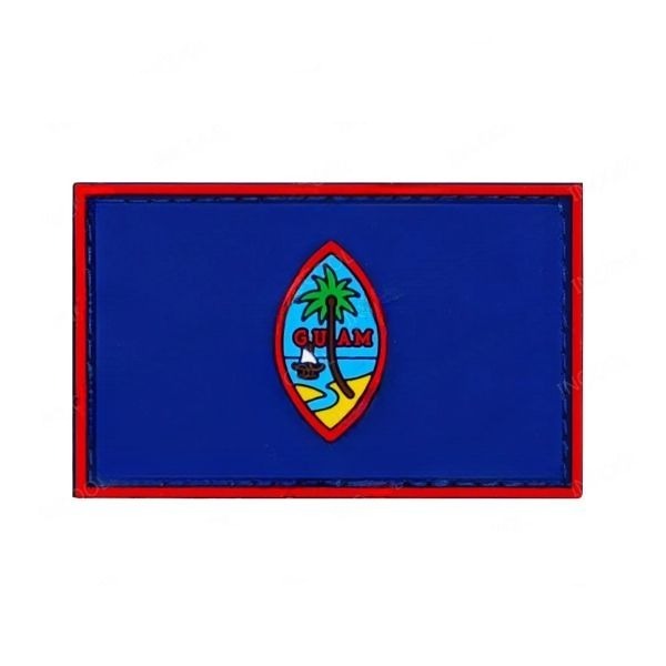 Flag of Guam PVC Rubber Velcro Patch – Little Patch Co