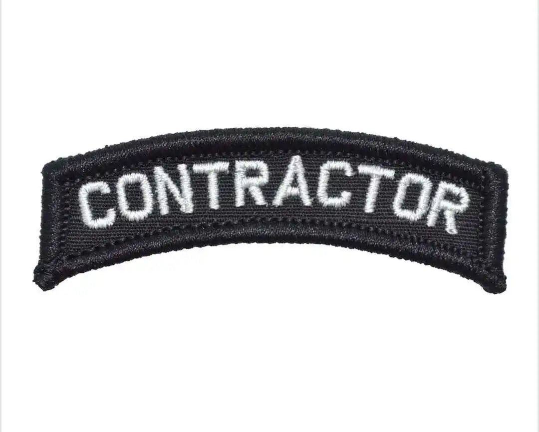 Contractor Embroidered Velcro Patch