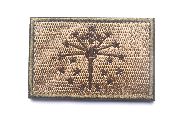 Flag 'Indiana' Embroidered Velcro Patch – Little Patch Co