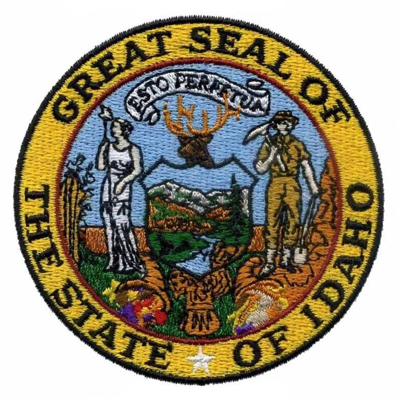 Emblem 'Great Seal of the State of Idaho' Embroidered Patch