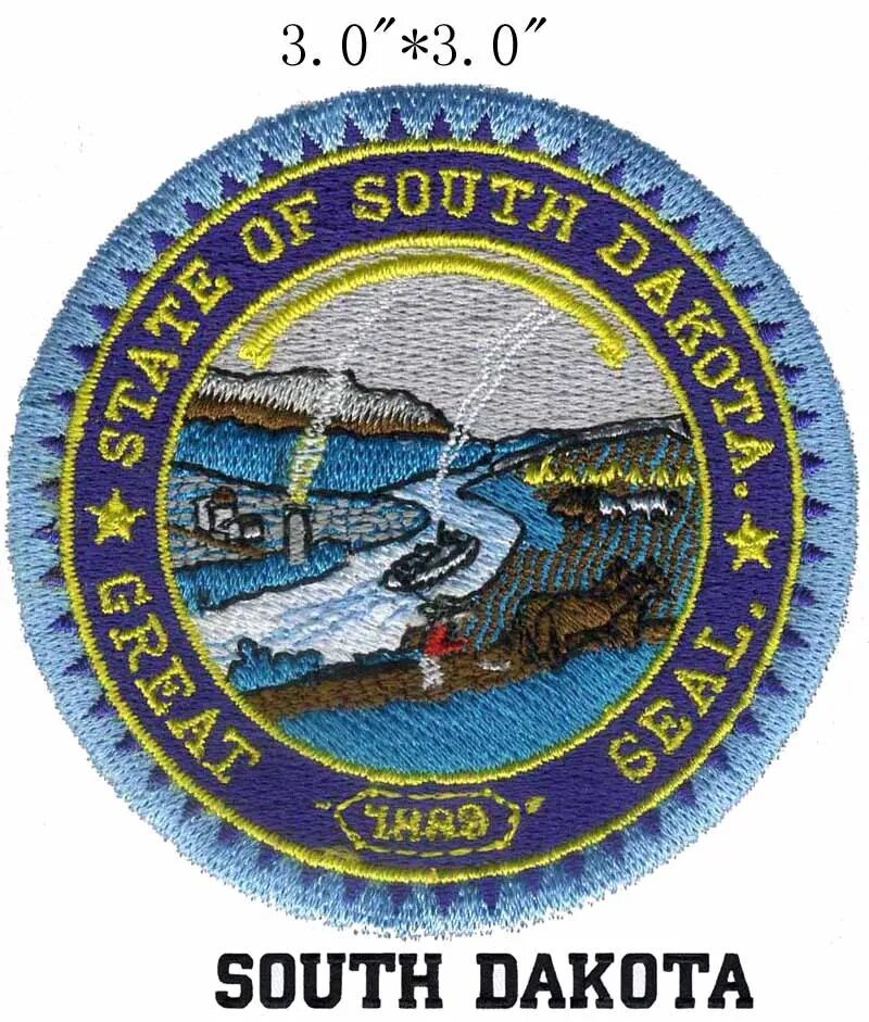 Emblem 'State of South Dakota Great Seal' Embroidered Patch – Little ...