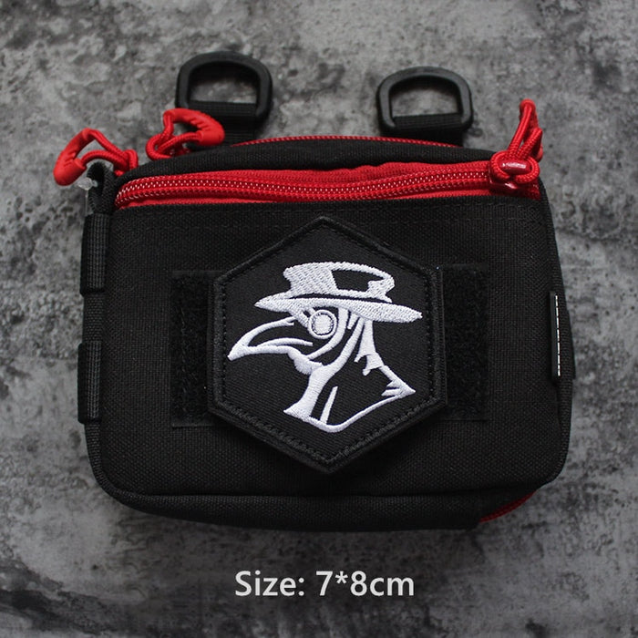 Plague Doctor 'Beaked Mask' Embroidered Velcro Patch — Little Patch Co