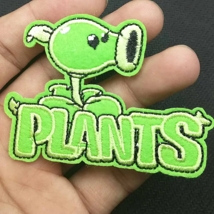 Plants vs. Zombies 'Peashooter Plants' Embroidered Patch — Little Patch Co