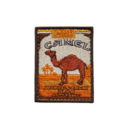 Camel Cigarette 'Logo' Embroidered Velcro Patch — Little Patch Co