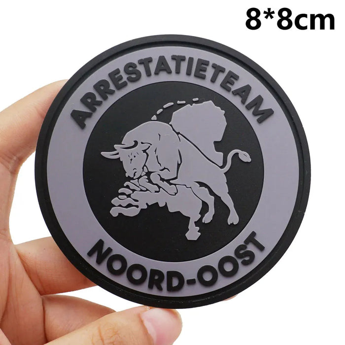 Military Tactical 'Arrestatieteam Noord-Oost' PVC Rubber Patch — Little ...