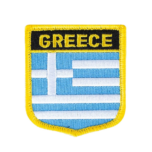 Greece Flag '1.0' Embroidered Velcro Patch – Little Patch Co