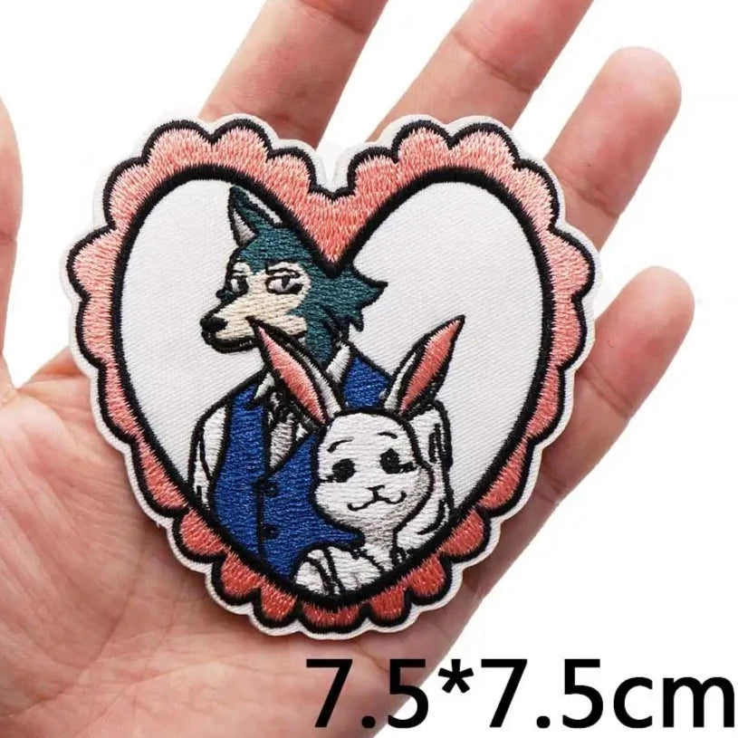 Beastars 'Legoshi and Haru | Heart' Embroidered Patch – Little Patch Co