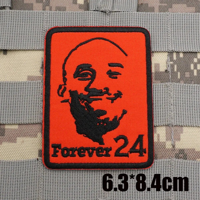 Basketball Player 'Kobe Bryant | Forever 24' Embroidered Velcro Patch ...