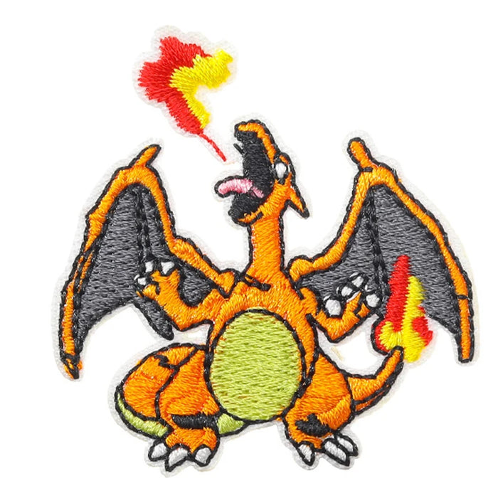 Pocket Monster 'Charizard | Fire' Embroidered Patch — Little Patch Co
