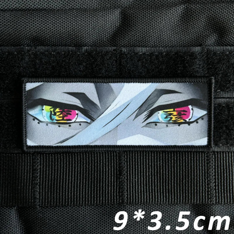 Kimetsu no Yaiba 'Doma | Kanji Eyes' Embroidered Velcro Patch – Little ...