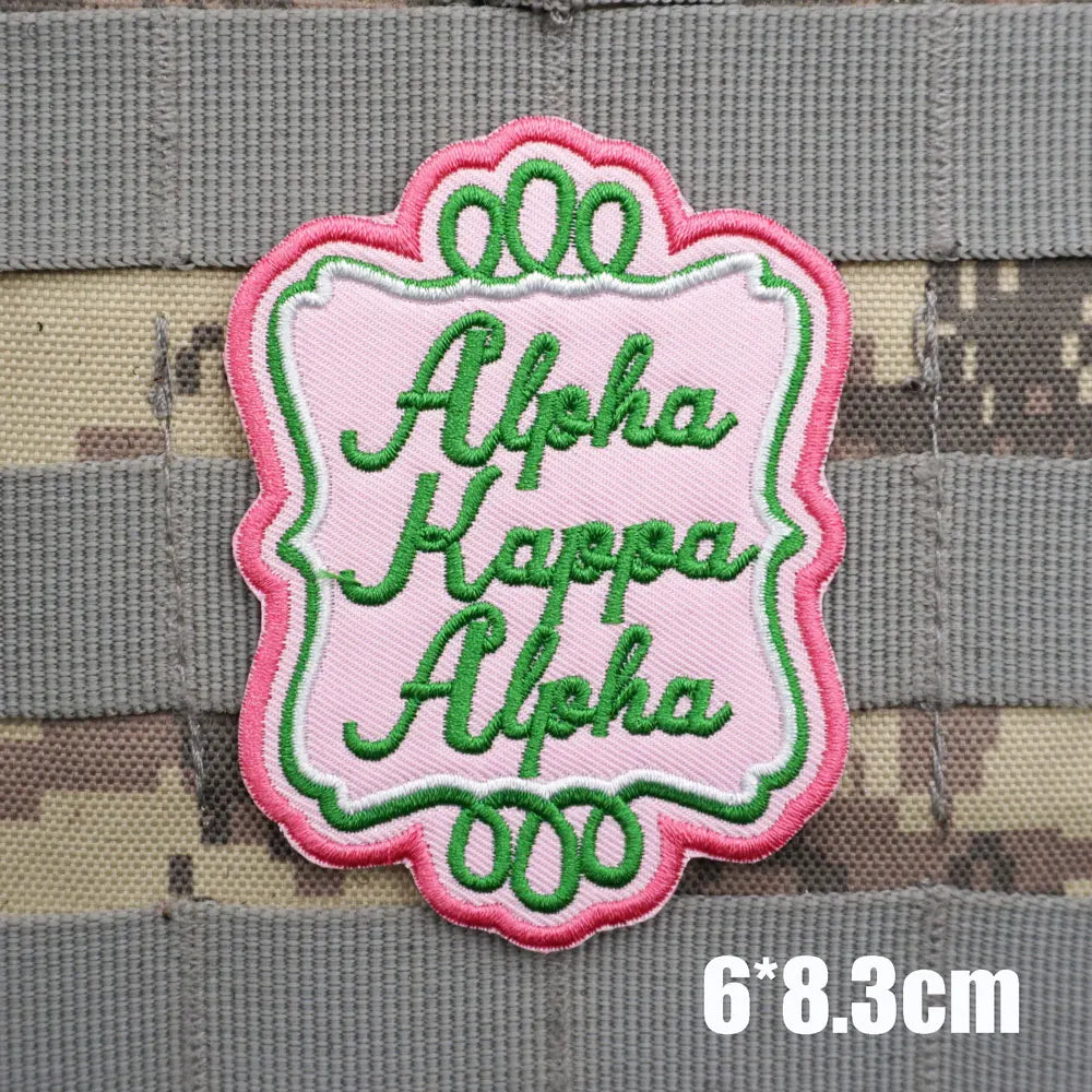 Alpha Kappa Alpha Embroidered Velcro Patch – Little Patch Co