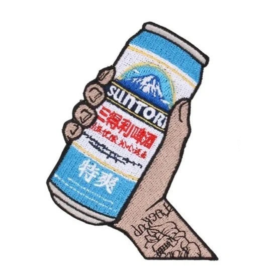 Suntory Beer Embroidered Velcro Patch — Little Patch Co