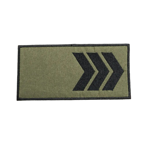 Military Rank 'Sergeant | Right' Embroidered Velcro Patch — Little Patch Co