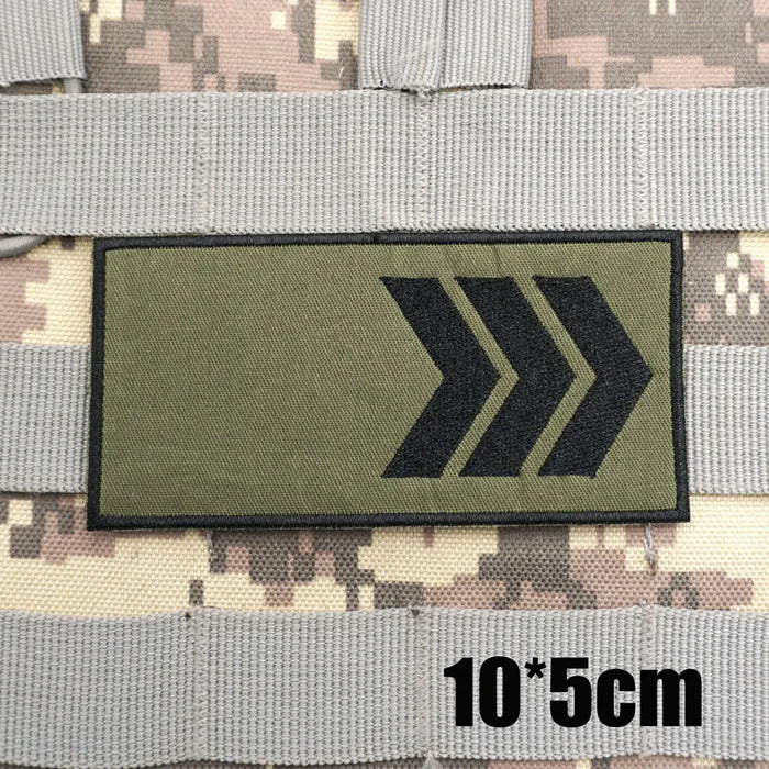 Military Rank 'Sergeant | Right' Embroidered Velcro Patch — Little Patch Co