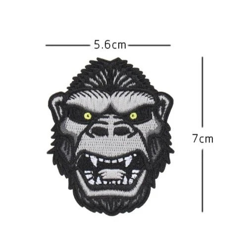 King Kong 'Head' Embroidered Velcro Patch — Little Patch Co