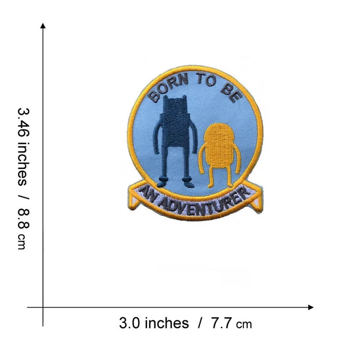 Adventure Time 'Finn and Jake | Born To Be An Adventurer' Embroidered ...