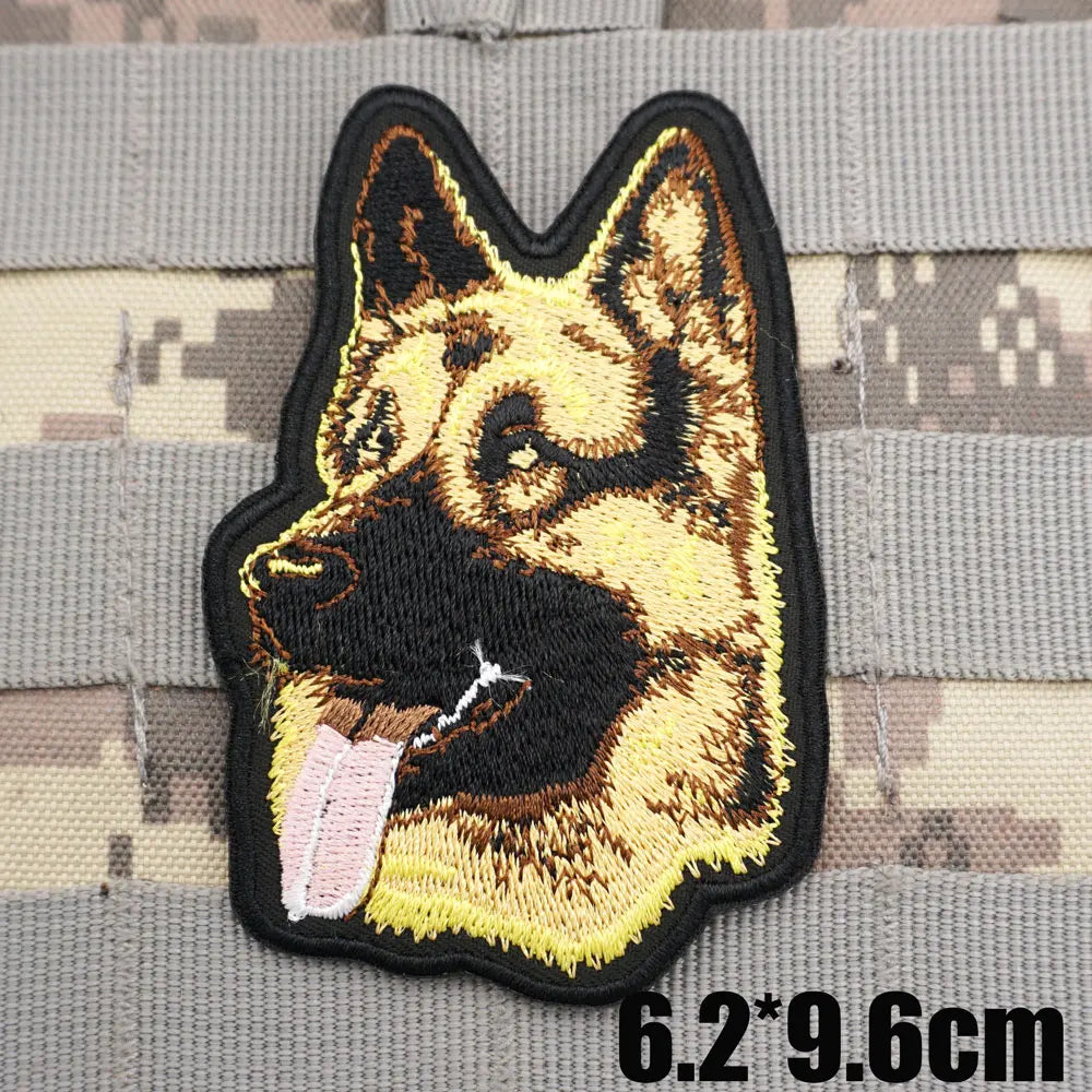 German Shepherd 'Head' Embroidered Velcro Patch – Little Patch Co