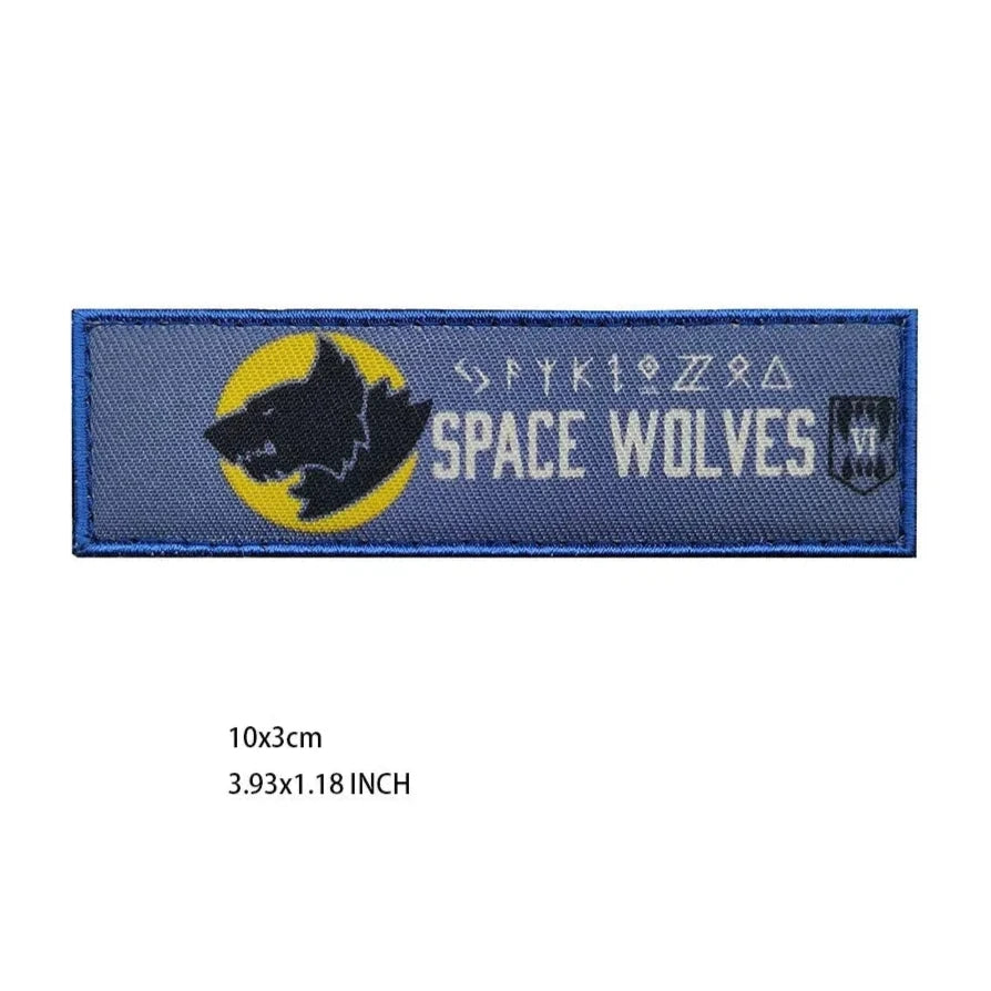 Warhammer 'Space Wolves' Embroidered Velcro Patch – Little Patch Co