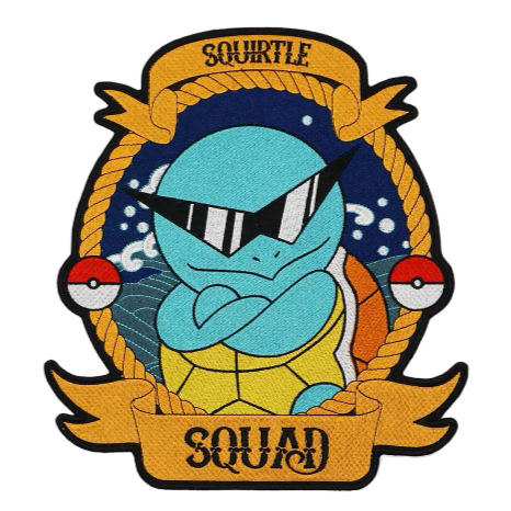 Pocket Monster 'Squirtle Squad' Embroidered Patch – Little Patch Co