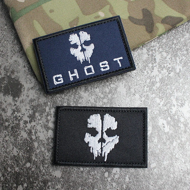 Call of Duty 'Ghost Logo' Embroidered Velcro Patch – Little Patch Co
