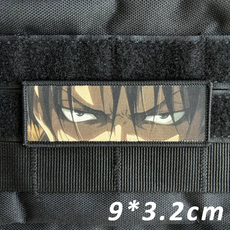Attack on Titan 'Levi Ackerman | Fierce Eyes' Embroidered Velcro Patch ...