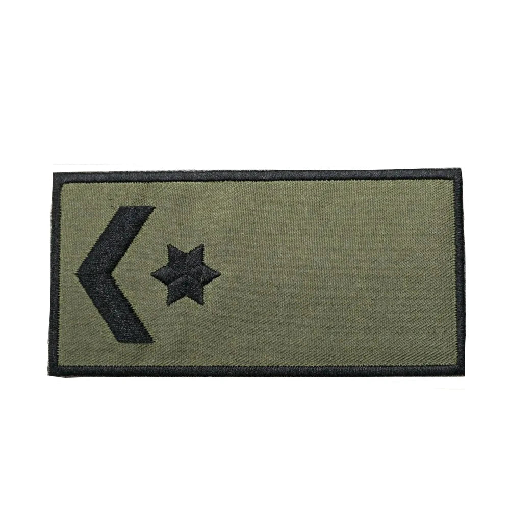 Military Rank 'Sergeant Major | Left' Embroidered Velcro Patch — Little ...