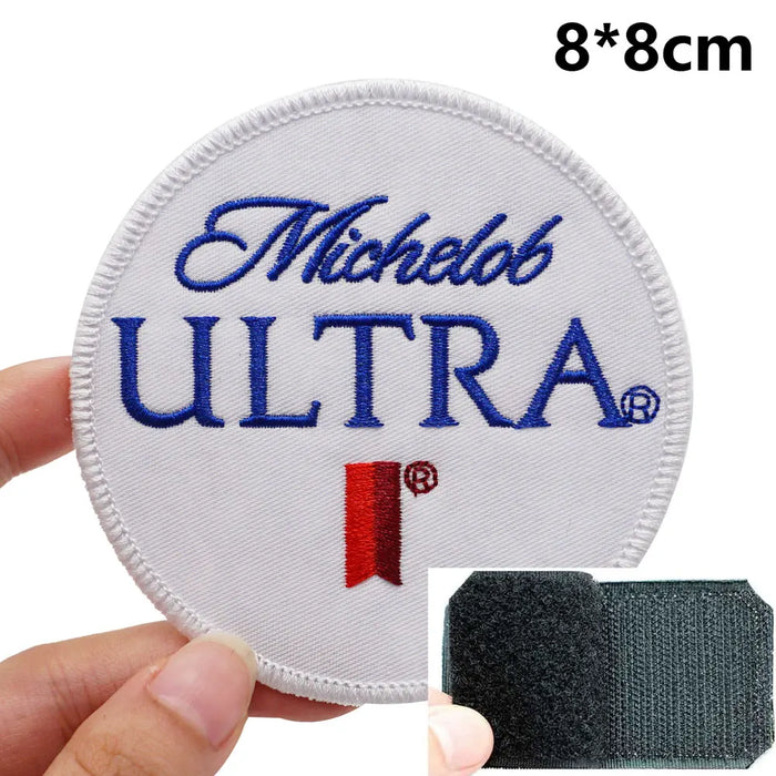 Cool 'Michelob Ultra Logo' Embroidered Velcro Patch — Little Patch Co
