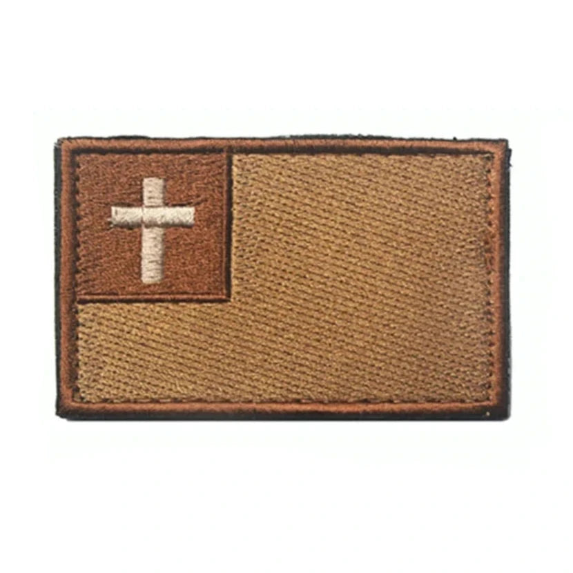 Christian Flag '1.0' Embroidered Velcro Patch — Little Patch Co