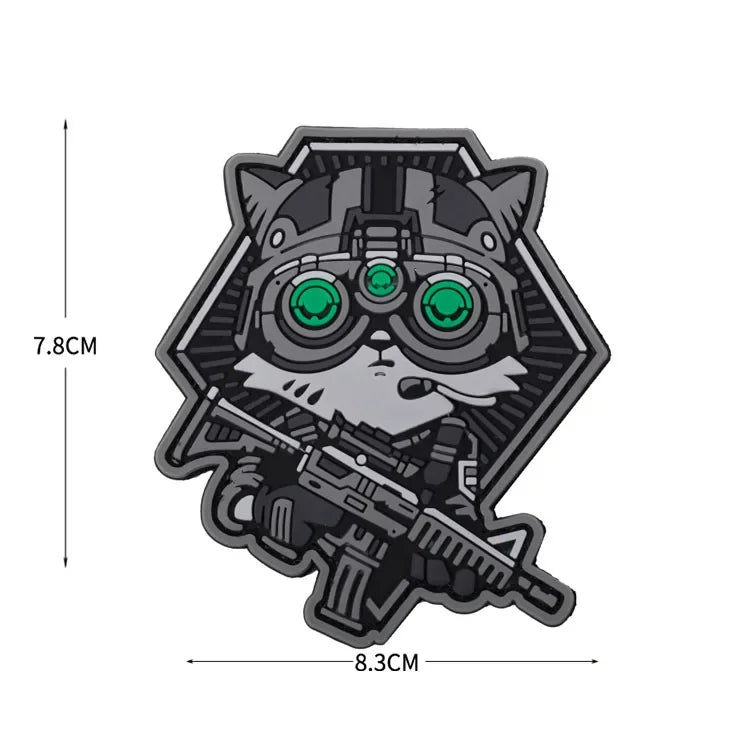 TactiCat 'Night Vision Goggles' PVC Rubber Velcro Patch – Little Patch Co
