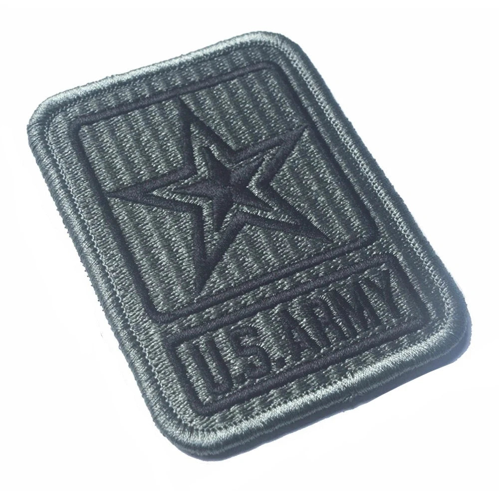 Military Tactical 'U.S. Army | Square' Embroidered Velcro Patch ...