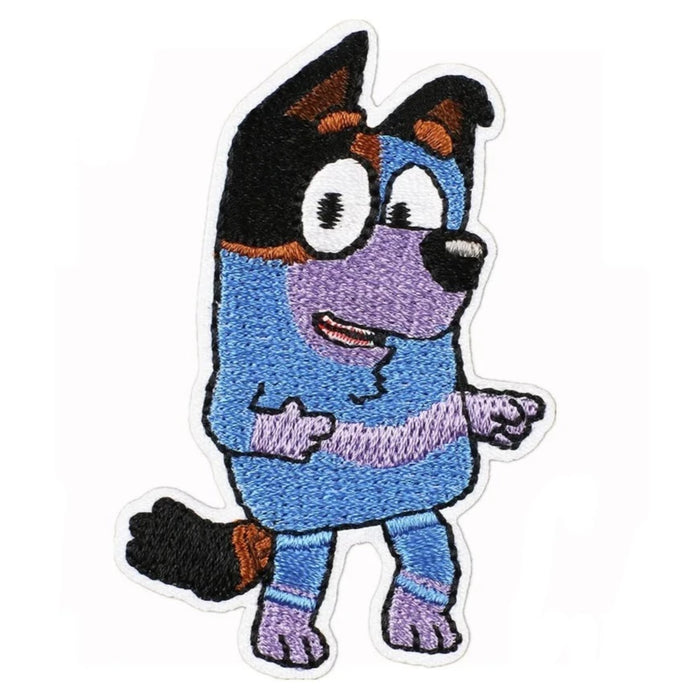 Bluey 'Stripe Heeler' Embroidered Patch — Little Patch Co