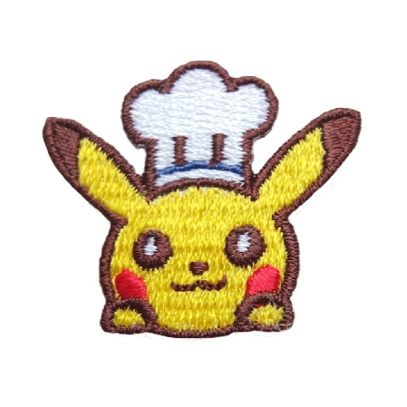 Pocket Monster 'Pikachu | Chef Hat' Embroidered Patch – Little Patch Co