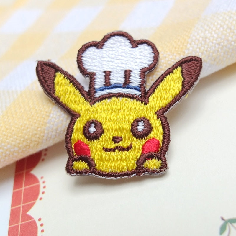 Pocket Monster 'Pikachu | Chef Hat' Embroidered Patch – Little Patch Co