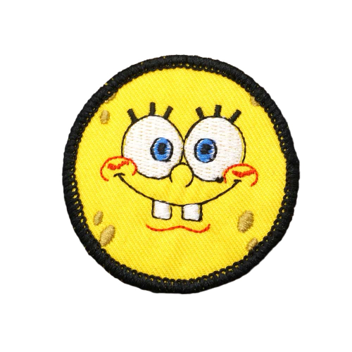 SpongeBob 'Round Face' Embroidered Velcro Patch — Little Patch Co
