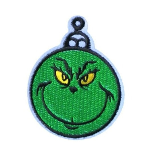 The Grinch 'Christmas Ball' Embroidered Patch — Little Patch Co
