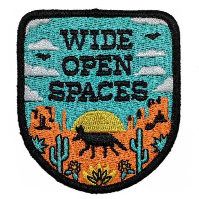 Outdoor Adventure 'Wide Open Spaces' Embroidered Patch