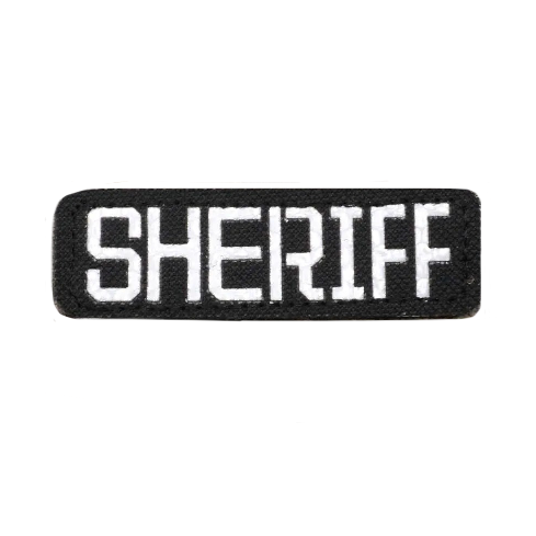 Military Tactical 'Sheriff' Embroidered Velcro Patch — Little Patch Co