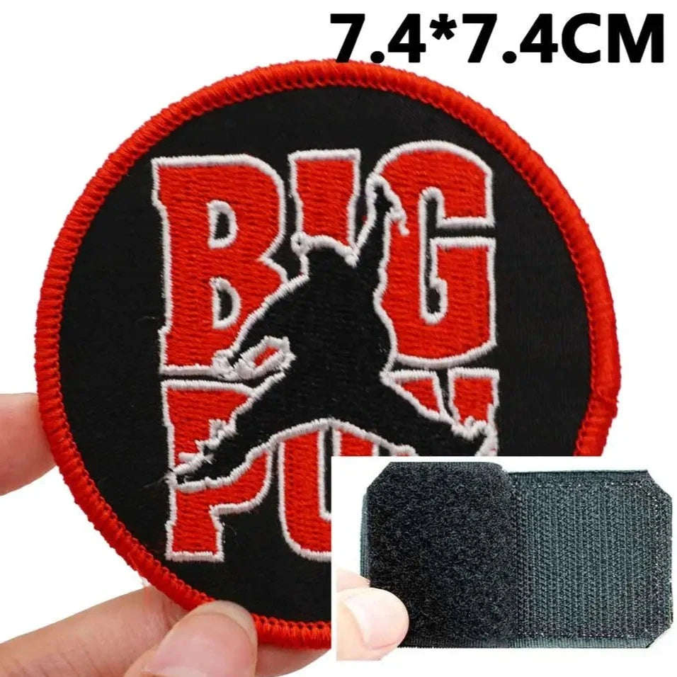 Cool 'Big Pun Logo | Round' Embroidered Velcro Patch – Little Patch Co